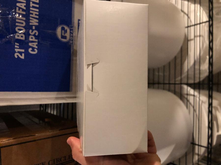 7" x 7" x 3" White Cake / Bakery Box - 250/Bundle