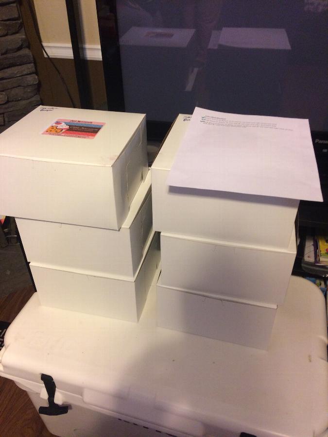 9" x 9" x 5" White Cake / Bakery Box - 100/Bundle