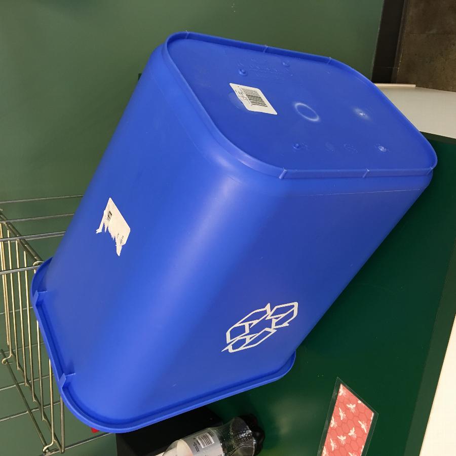 Continental 2818-1 28 Qt. / 7 Gallon Blue Rectangular Recycling ...