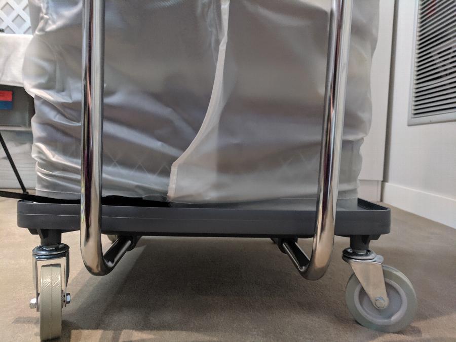 Noble Products Gray Dish Rack and Glass Rack Dolly with 36" Handle