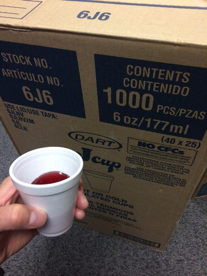 Dart 6J6 6 oz. Customizable White Foam Cup - 1000/Case