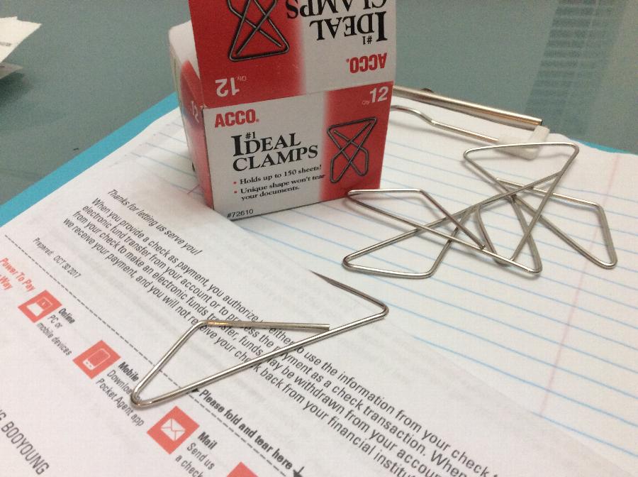 Acco 72610 Large 2 5/8" Metal Paper Clamp - 12/Box