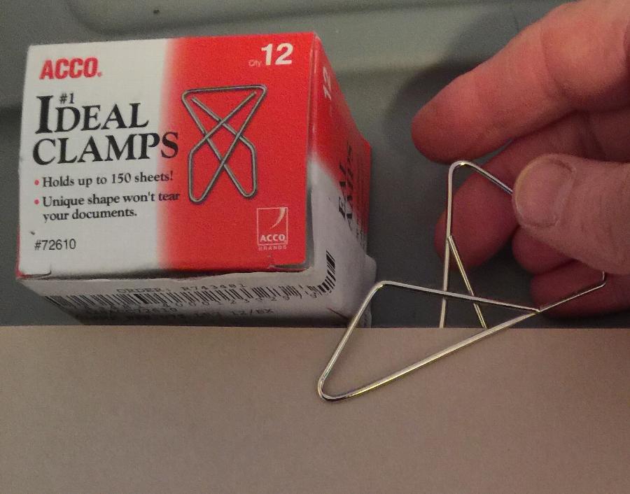 Acco 72610 Large 2 5/8" Metal Paper Clamp - 12/Box