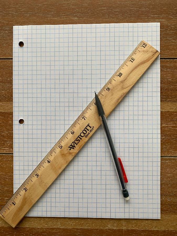 Westcott 05011 12" Wood Ruler with Metal Edge - 1/16" Standard Scale ...