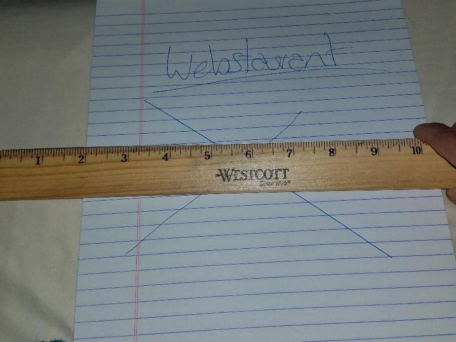 Westcott 05011 12" Wood Ruler with Metal Edge - 1/16" Standard Scale ...