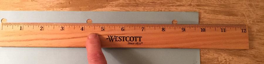 Westcott 05011 12" Wood Ruler with Metal Edge - 1/16" Standard Scale ...