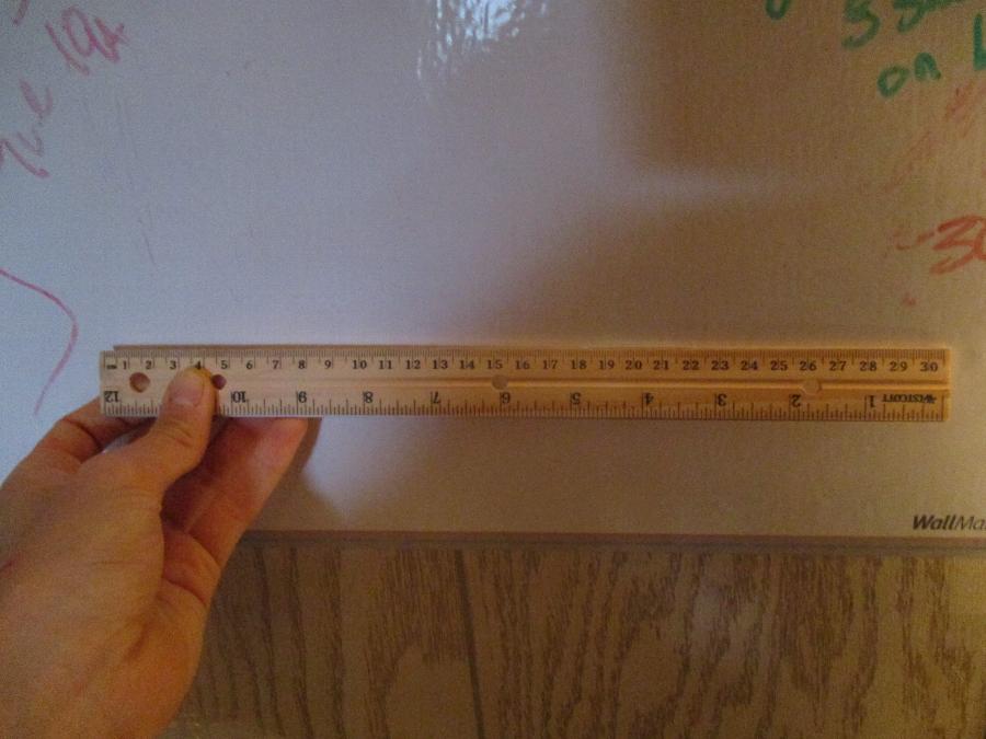 Westcott 10375 12" Flat Wood Ruler with Metal Edge - 1/16" Standard ...