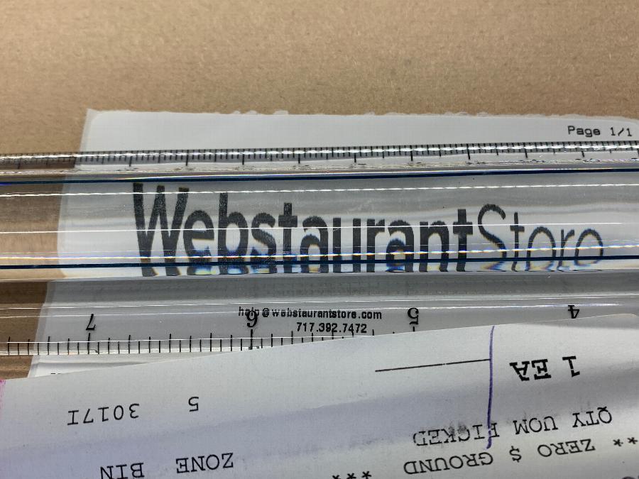 Westcott 15571 12" Clear Magnifying Plastic Ruler - 1/16" Standard ...