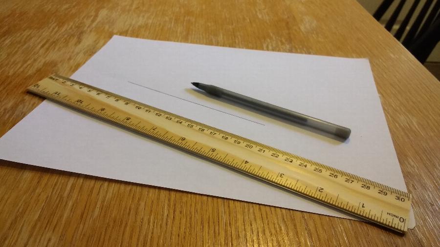 Universal UNV59021 Flat Wood Ruler with Double Metal Edge - 1/16 ...