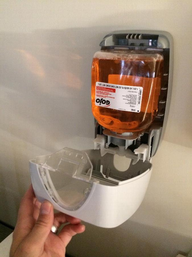 GOJO® 5150-06 FMX-12 1250 mL Dove Gray Manual Hand Soap Dispenser