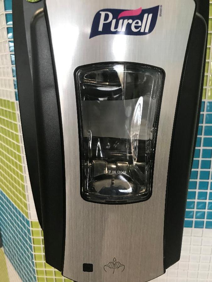 Purell® 1928-04 LTX-12 Brushed Chrome / Black 1200 mL Touchless Dispenser