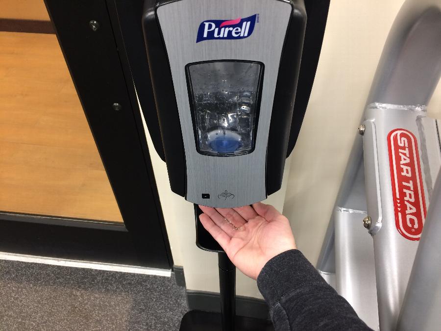 Purell® 1928-04 LTX-12 Brushed Chrome / Black 1200 mL Touchless Dispenser