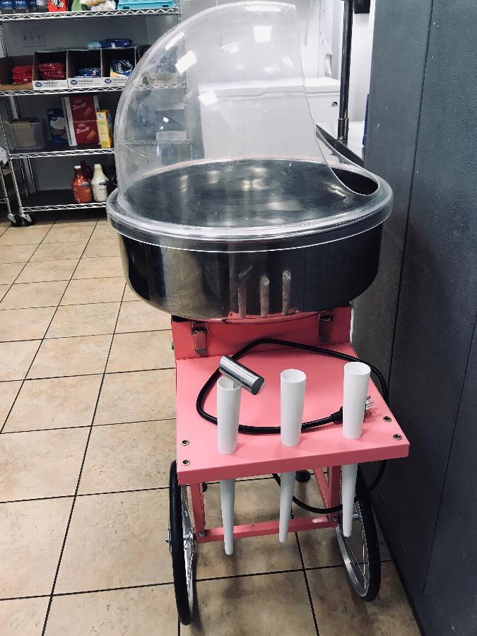 Carnival King CCM21CT Cotton Candy Machine with 21" Stainless Steel ...