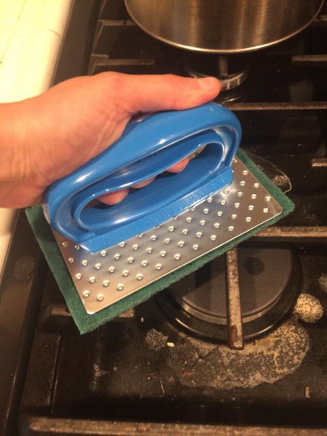 3M 461 Scotch-Brite™ Griddle Pad Holder with Polishing Pad and Screen