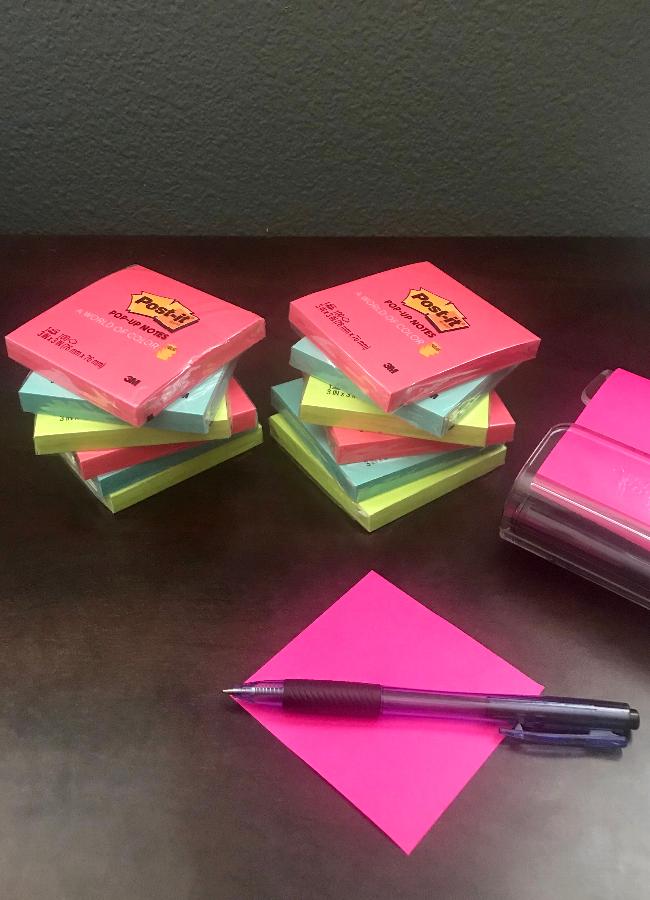 3M R330-12AN Post-It® Cape Town Collection 3" x 3" 100 Sheet Sticky Fan ...