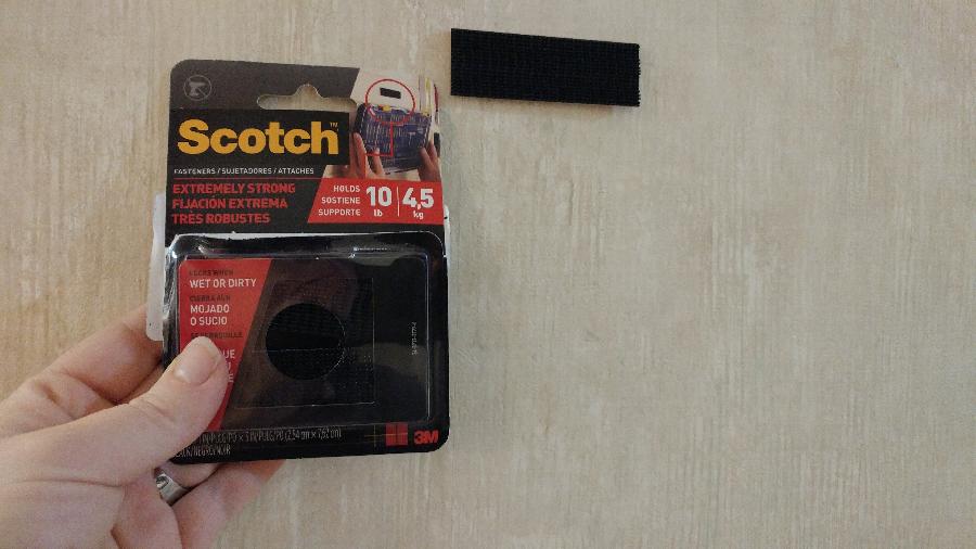 3M RF6731 Scotch® 3" x 1" Black Extreme Fastener Set - 2/Pack