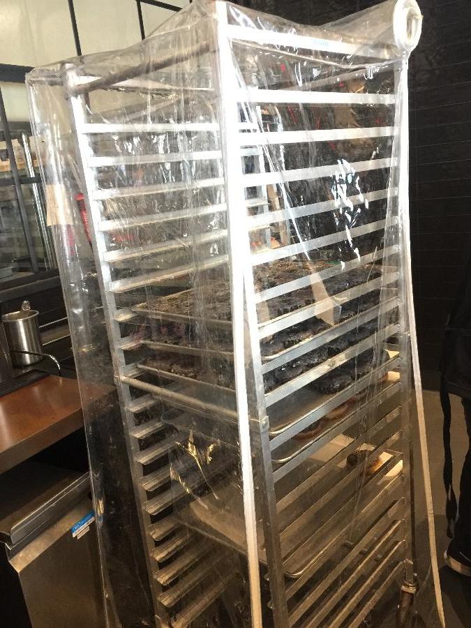 Regency 63" Clear 14 Mil Plastic Bun Pan Rack Cover