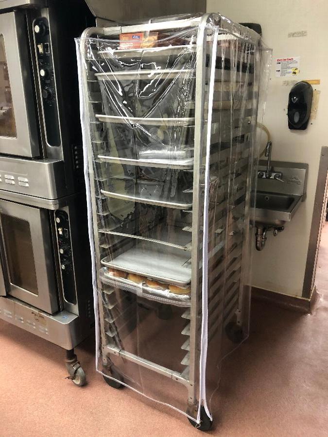 Regency 63" Clear 14 Mil Plastic Bun Pan Rack Cover