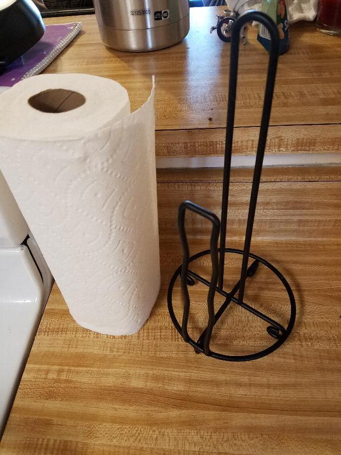 Choice Wrought Iron Paper Towel Holder - 6" x 12"