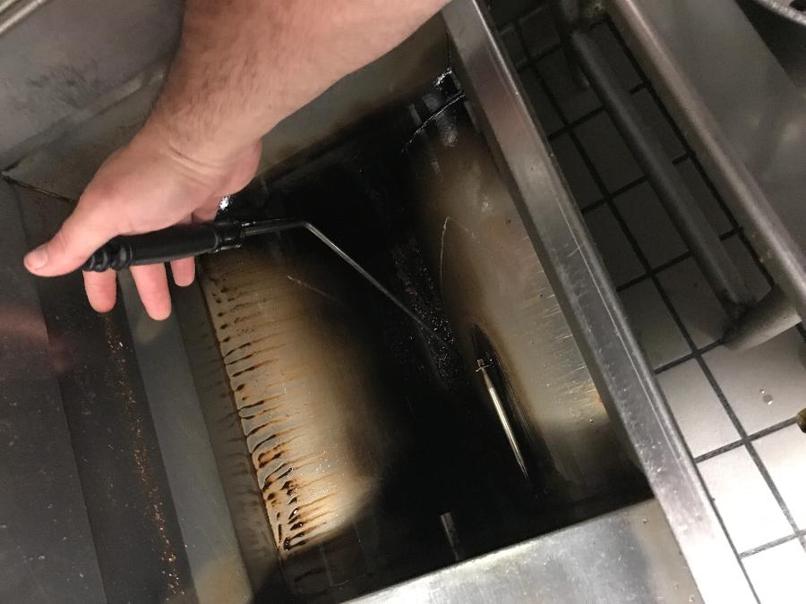 30" Fryer Clean Out Rod with Handle