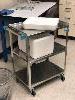 Lakeside 311 Standard Duty Stainless Steel 3 Shelf Utility Cart - 16 1/ ...