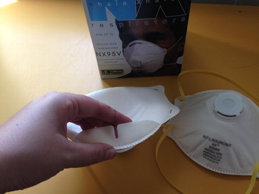 Harmful Dust N-95 Valved Particulate Respirator - 10/Box