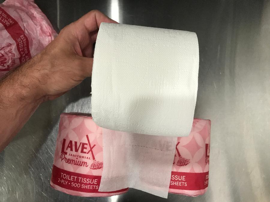 4 1/2" x 4" Premium Individually-Wrapped 2-Ply Standard 500 Sheet ...