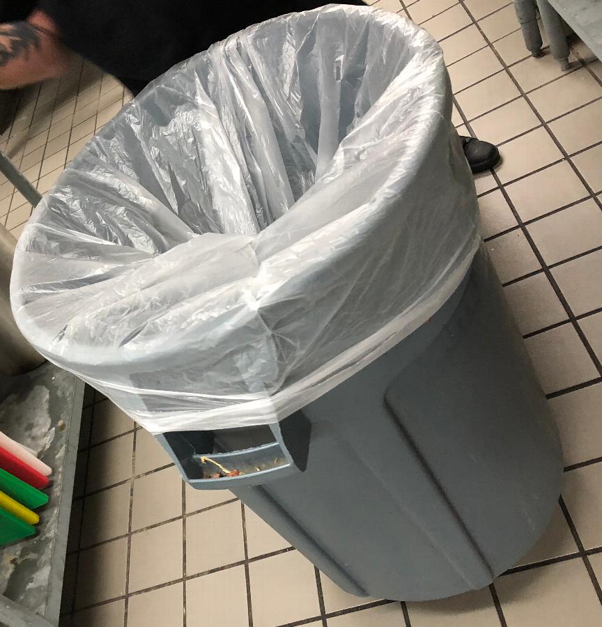 45 Gallon 12 Micron 40" x 48" Lavex Janitorial High Density Can Liner ...