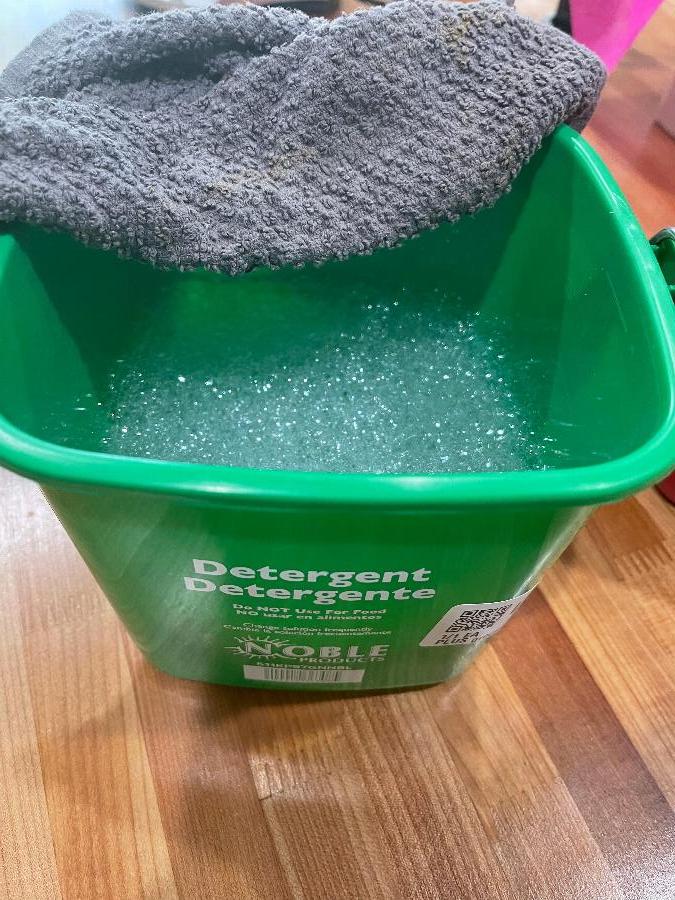 Cleaning Bucket: Noble Products 3 Qt. Green Cleaning Pail