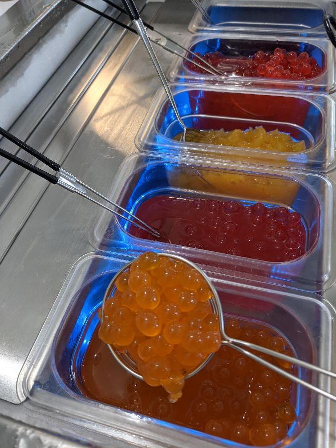 Bossen 7.26 lb. Pure25 Peach Bursting Boba - 4/Case