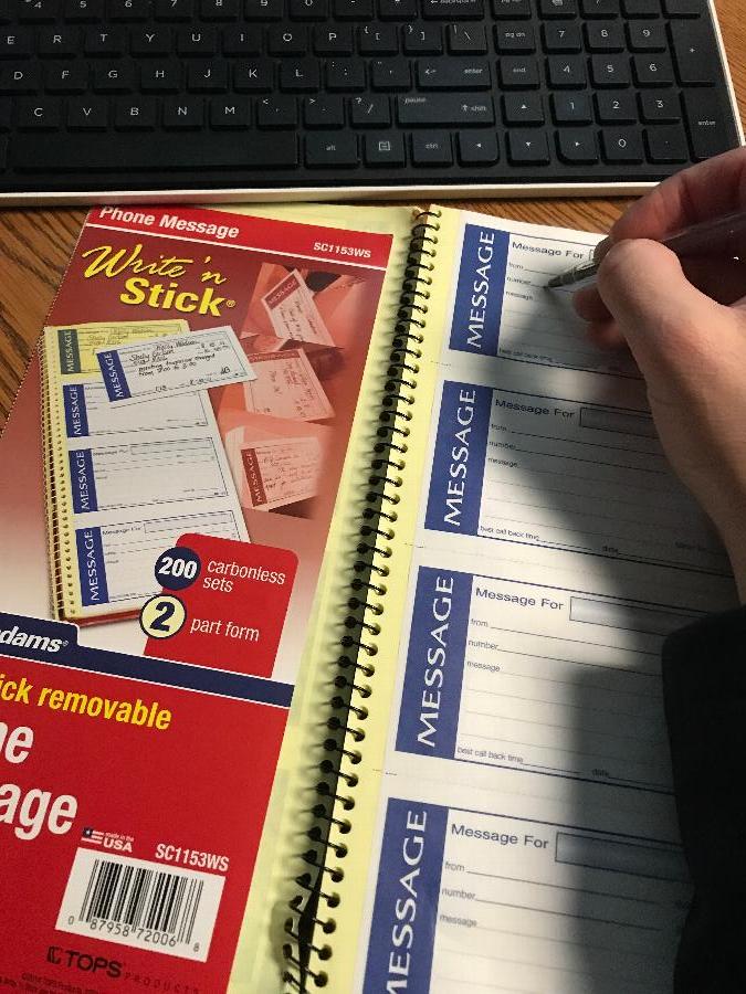 Adams ABF SC1153WS Write 'n Stick 2 3/4" x 4 3/4" Two-Part Carbonless ...