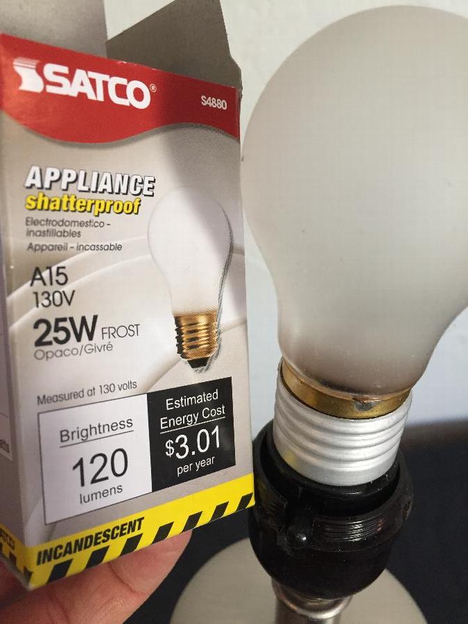 Satco S4880 25 Watt Frosted Shatterproof Finish Incandescent Rough ...
