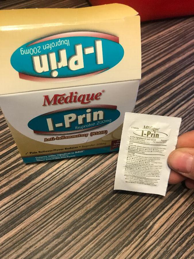 Medique 10064 I-Prin Ibuprofen Tablets - 24/Box