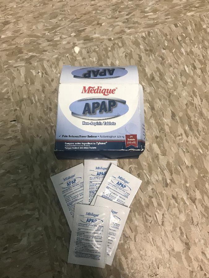 Medique 14564 APAP Acetaminophen Tablets - 24/Box