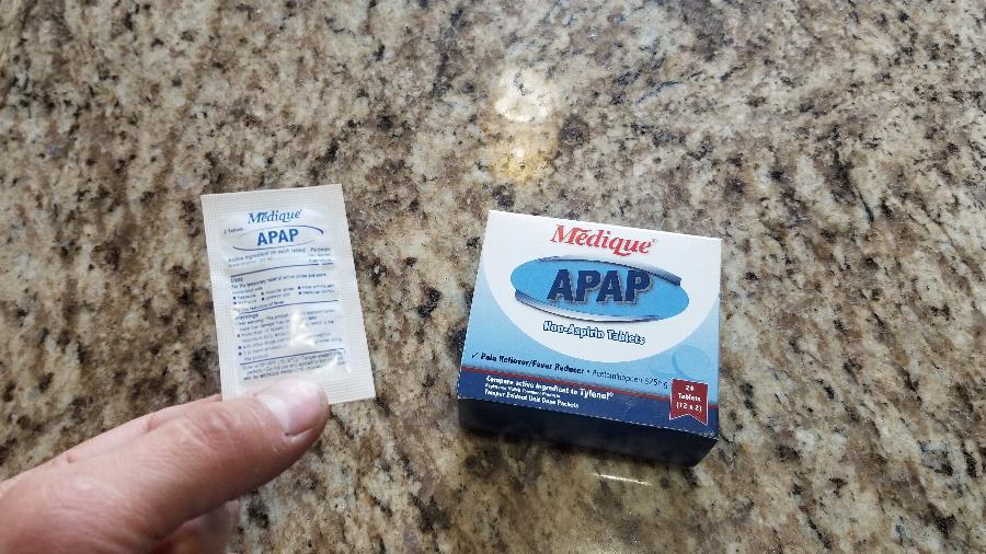 Medique 14564 APAP Acetaminophen Tablets - 24/Box