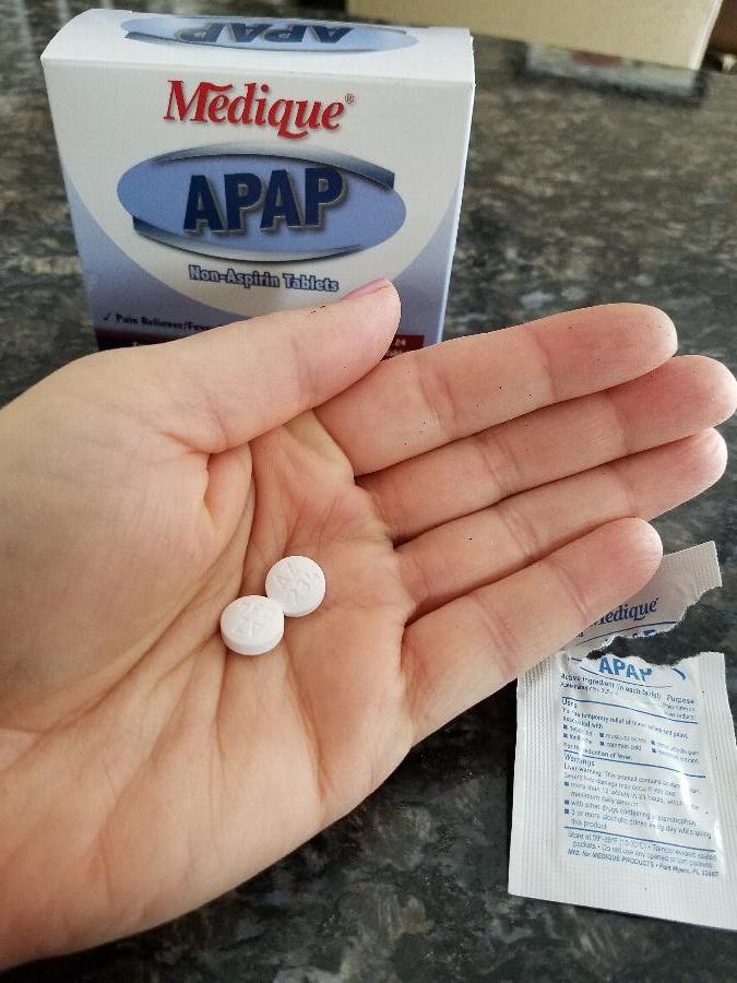 Medique 14564 APAP Acetaminophen Tablets - 24/Box