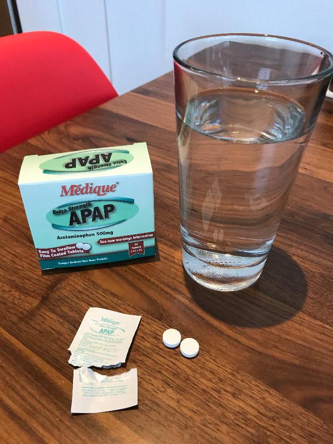 Medique 17564 Extra Strength APAP Acetaminophen Tablets - 24/Box