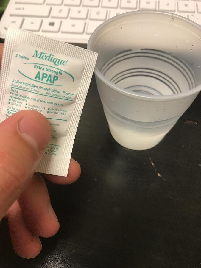 Medique 17564 Extra Strength APAP Acetaminophen Tablets - 24/Box