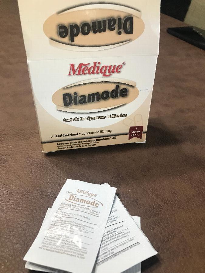 Medique 20069 Diamode Antidiarrheal Caplets - 6/Box