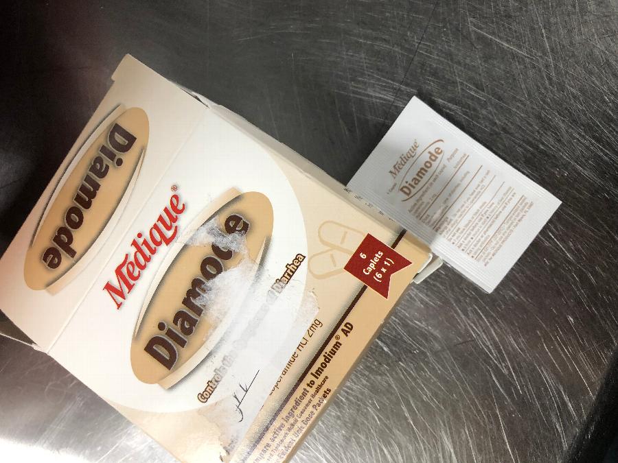 Medique 20069 Diamode Antidiarrheal Caplets - 6/Box