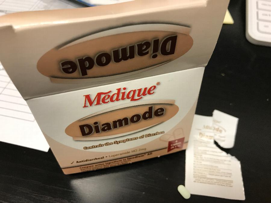 Medique 20069 Diamode Antidiarrheal Caplets - 6/Box