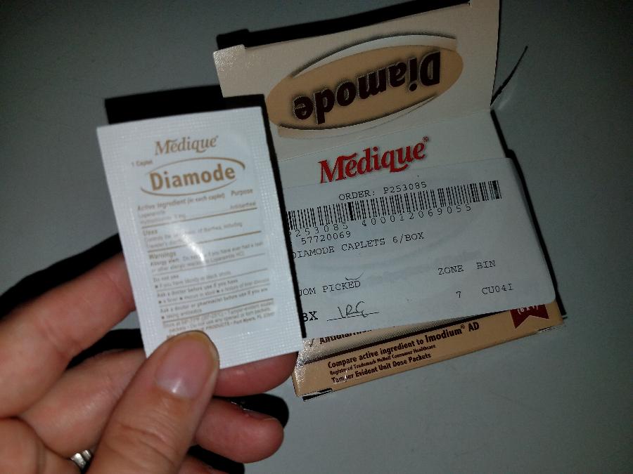 Medique 20069 Diamode Antidiarrheal Caplets - 6/Box