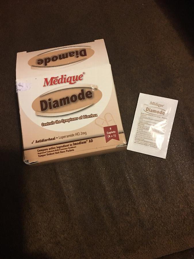 Medique 20069 Diamode Antidiarrheal Caplets - 6/Box