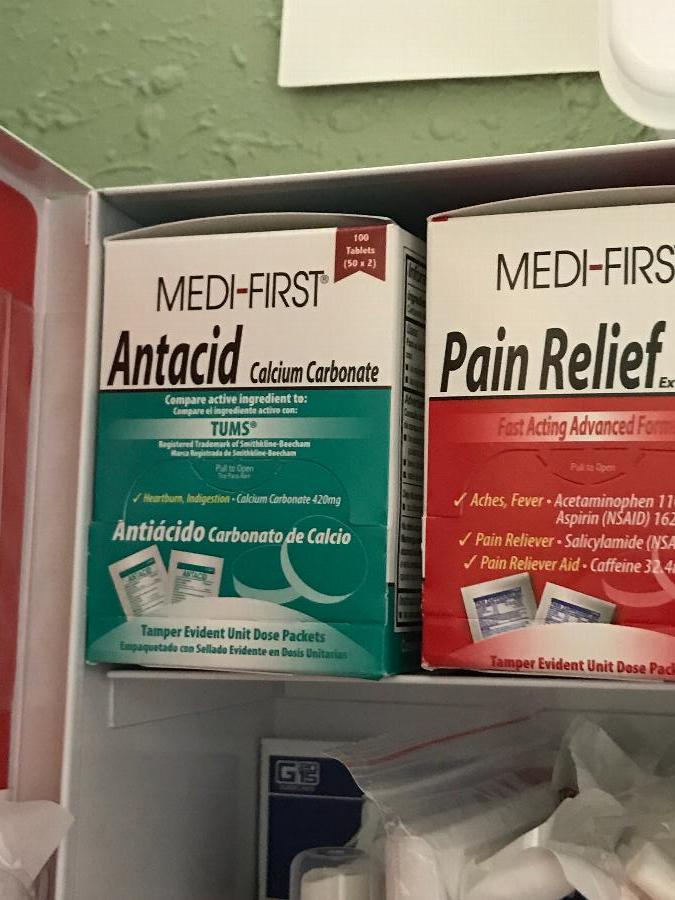 Medi-First 80233 Antacid Tablets - 100/Box