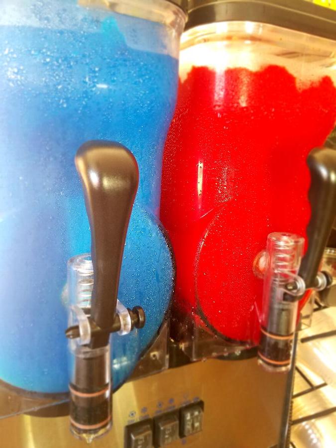 Omega OFS20 Black and Stainless Steel Double 3 Gallon Pourover Slushy ...