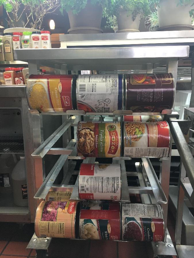 Regency CANRK72AL Half Size Mobile Aluminum Can Rack for #10 and #5 ...