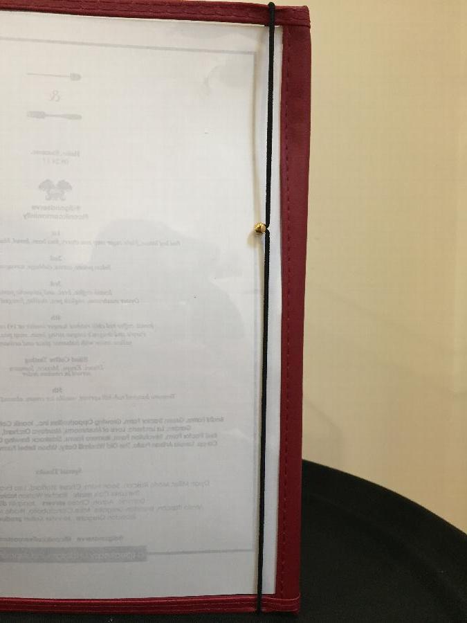 Menu Solutions E300-8.25 8 1/4" Black Elastic Menu Band for Menu Covers ...