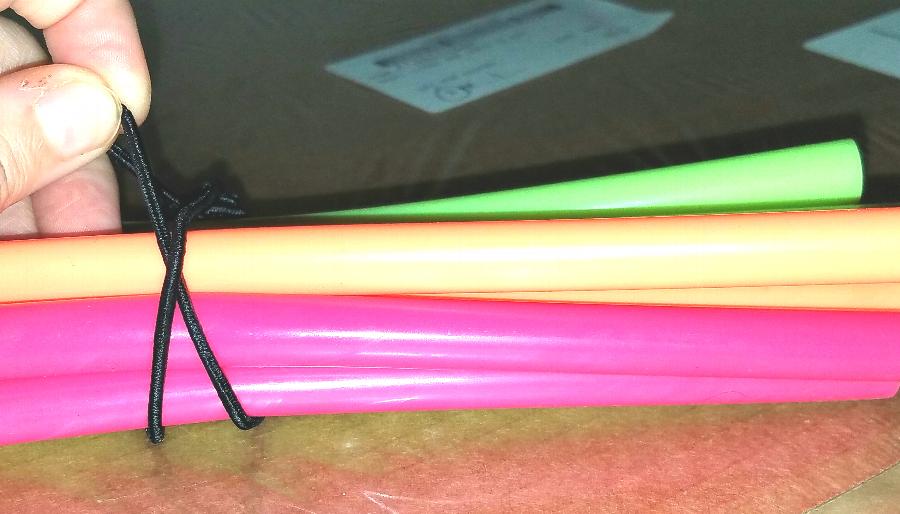 Menu Solutions E300-8.25 8 1/4" Black Elastic Menu Band for Menu Covers ...