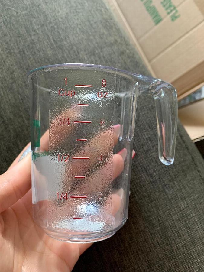 1 Cup Measuring Cup - Plastic | WebstaurantStore