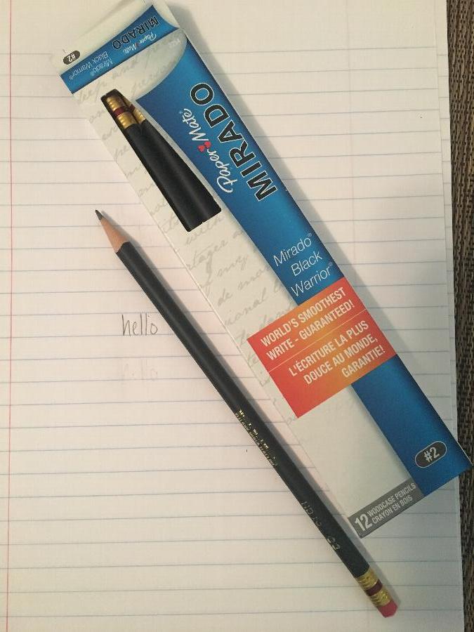 Paper Mate 2254 Mirado Woodcase Matte Black Barrel HB #2 Pencil - 12/Pack